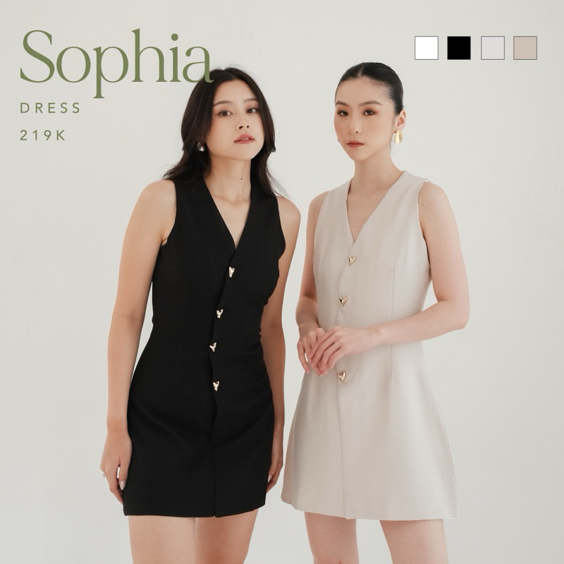 Jual Sophia Dress -- Ocha Wear x With Ovisa x Wear Micha | Elegant ...