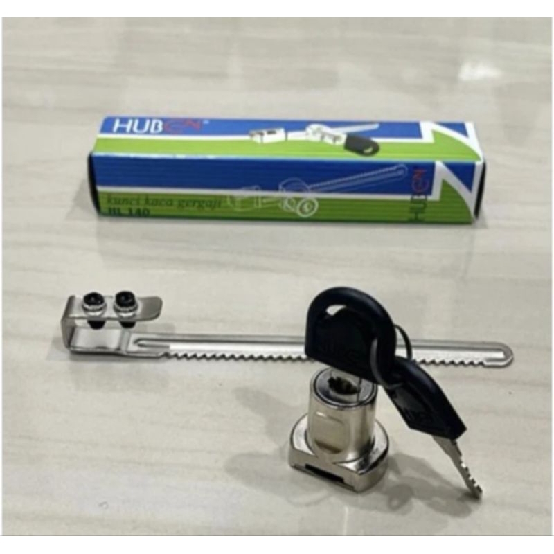 Jual kunci kaca huben HL140 / kunci steling lemari kaca / kunci kaca ...