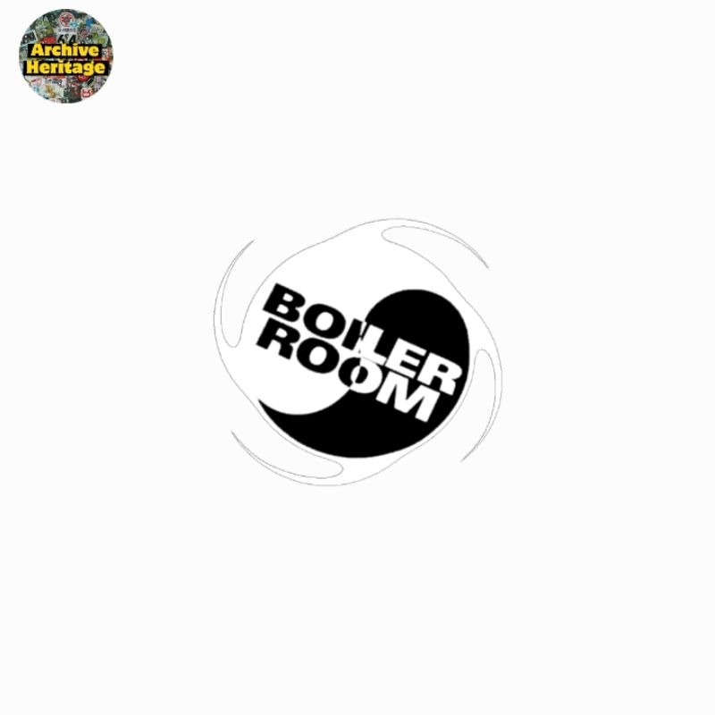 Jual sticker Boiler Room yin and yang logo stiker | Shopee Indonesia