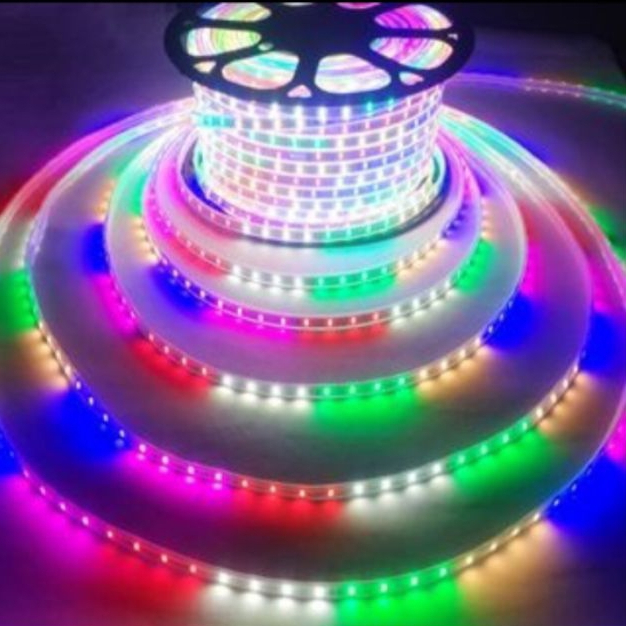 Jual Lampu LED Strip Selang RGB WARNA WARNI 3528 2835 220V Outdoor Led ...