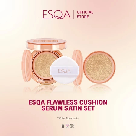 Jual ESQA - Satin Flawless Cushion Serum SPF 50+ PA+++ | Shopee Indonesia