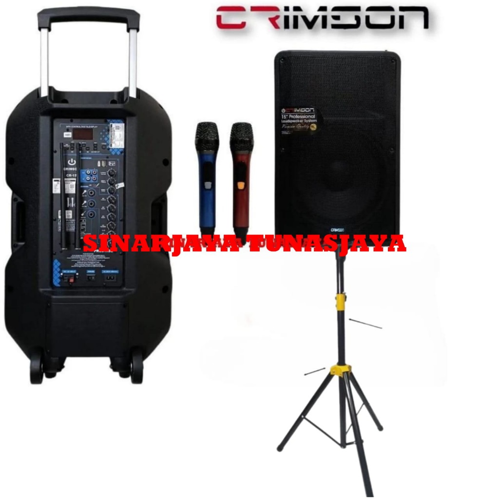 Jual Speaker Portable Crimson CR 15 Prestige Original 15 inch Bluetooth ...