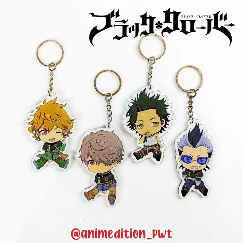 Jual Gantungan Kunci Keychain Keyring Akrilik Anime Black Clover Asta ...