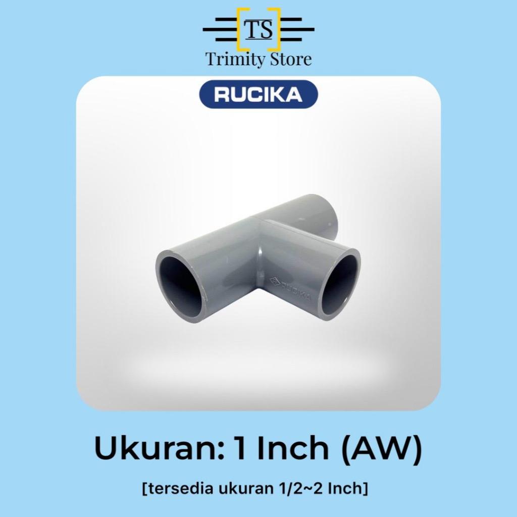 Jual RUCIKA Tee / T Pipa PVC (AW) Ukuran 1 Inch [T-AW] | Shopee Indonesia