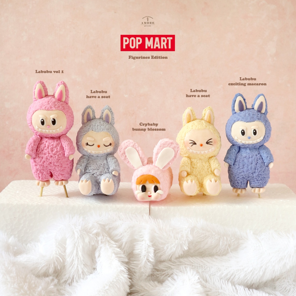 Jual Labubu the monster Cake Figurine/labubu the monster figurine ...