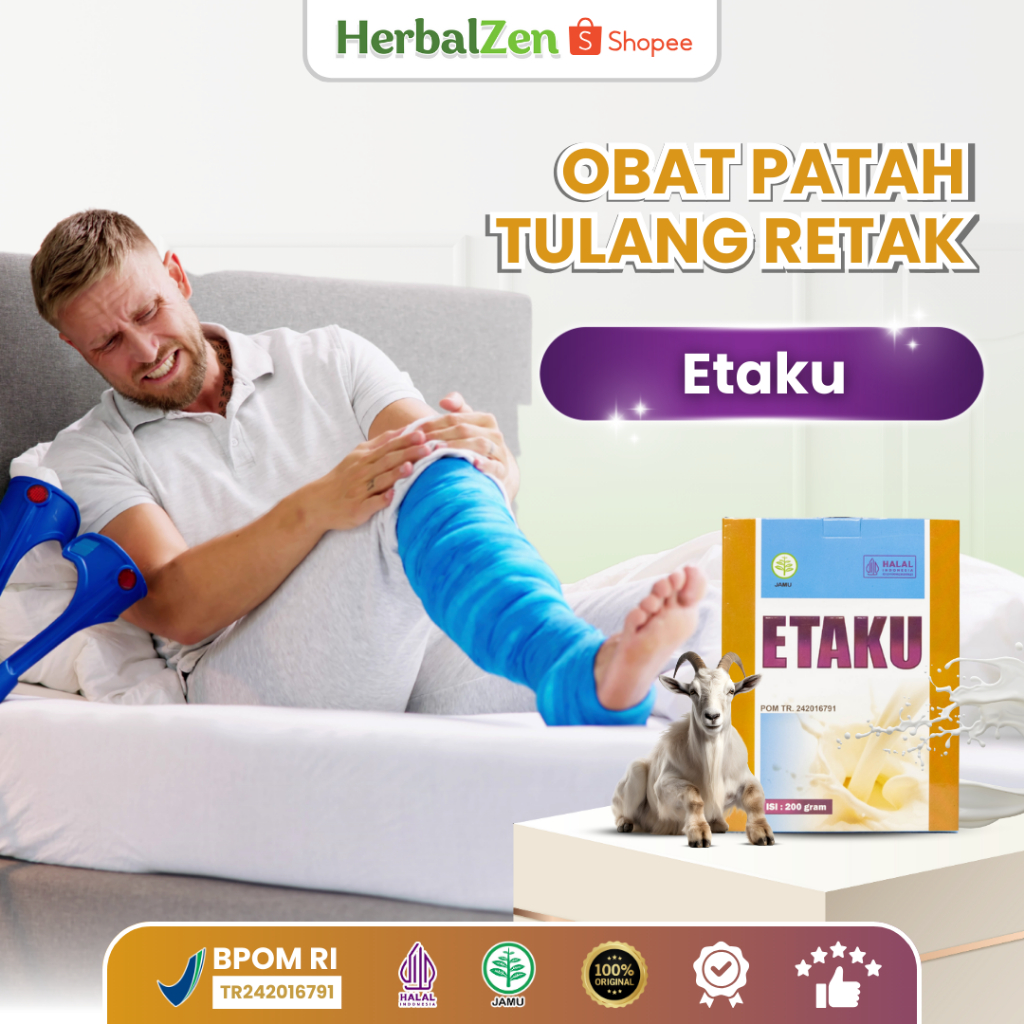 Jual Obat Patah Tulang Kaki Tangan Retak Keropos Osteoporosis Suplemen ...
