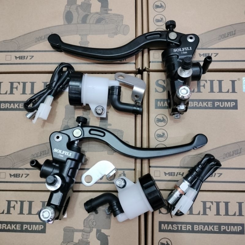 Jual SOLFILI Master rem Master Brake Pump MB14 kanan kiri Nmax PCX ADV ...