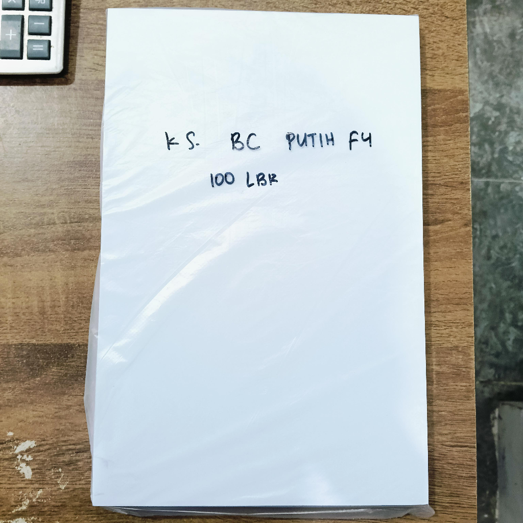 Jual KERTAS BC F4 A4 FOLIO 1 PAK 100 LEMBAR PUTIH UNTUK SERTIFIKAT ...