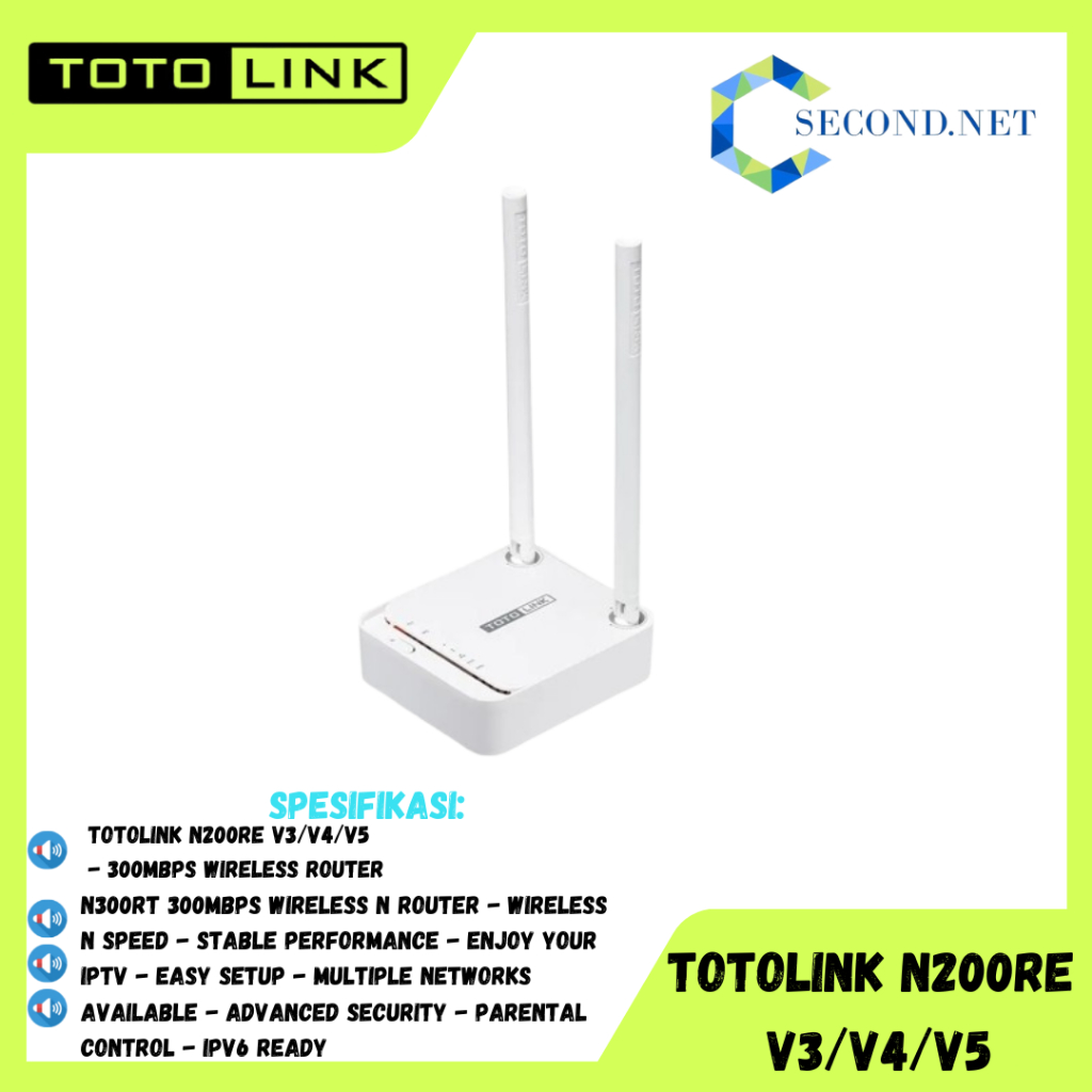 Jual TOTOLINK N200RE V3/V4/V5 - Router Wireless N Mini 300 Mbps BEKAS MIGRASI /CABUTAN SUDAH ...