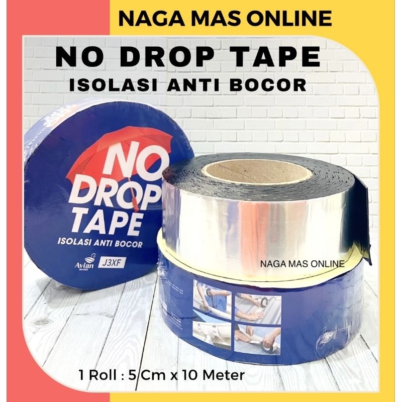 Jual LAKBAN ANTI BOCOR NO DROP 1 ROLL (5CM x 10 METER) / NO DROP ...