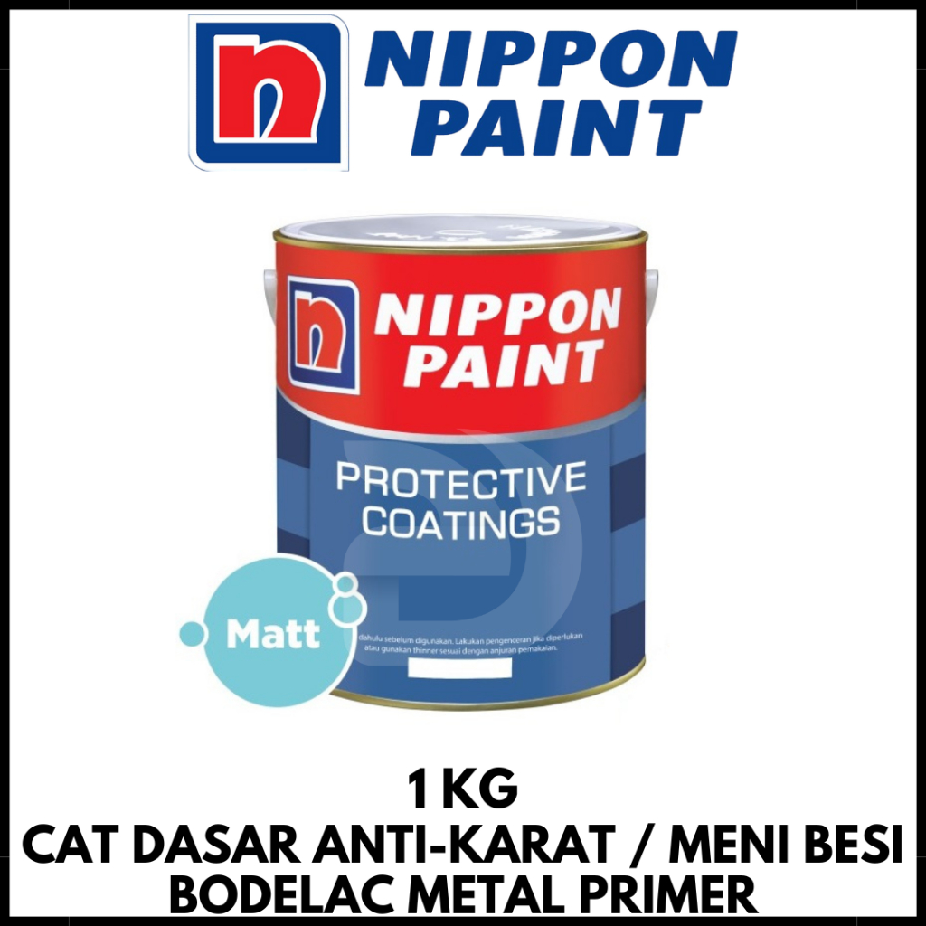 Jual Cat Dasar Anti Karat / Meni Besi Bodelac Metal Primer Kemasan 1 Kg / Nippon Paint | Shopee ...