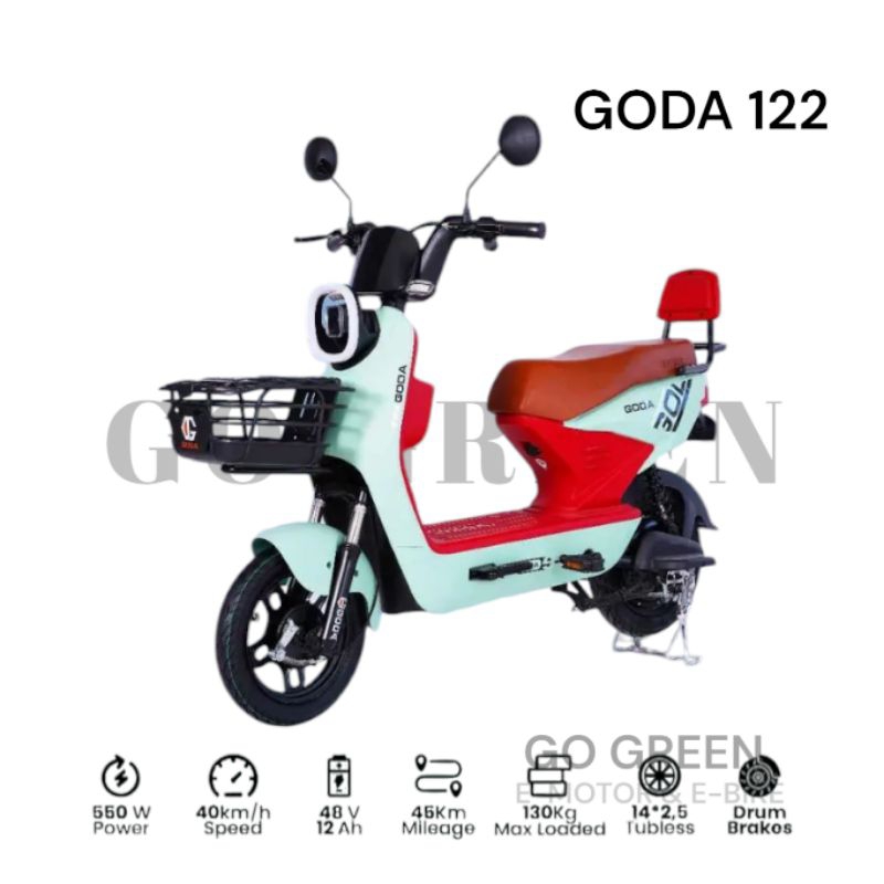 Jual SEPEDA LISTRIK GODA 122 - ORIGINAL - GARANSI RESMI | Shopee Indonesia