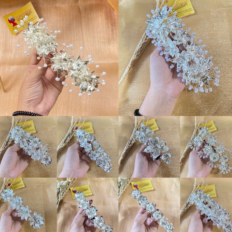 Jual Surprise semanggi silver bunga sanggul hiasan sanggul rambut ...