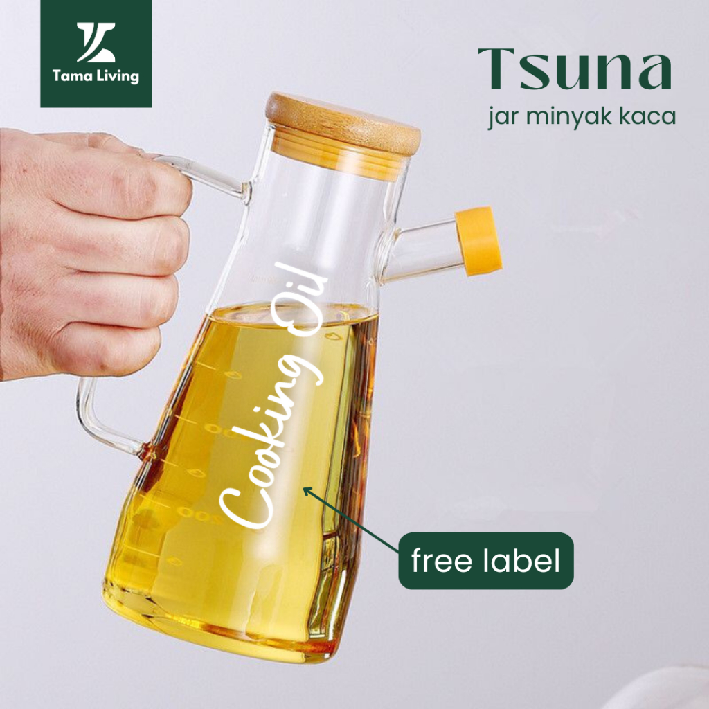 Jual TAMA LIVING Tsuna Jar Minyak Kaca Serbaguna Botol Minyak Jar ...
