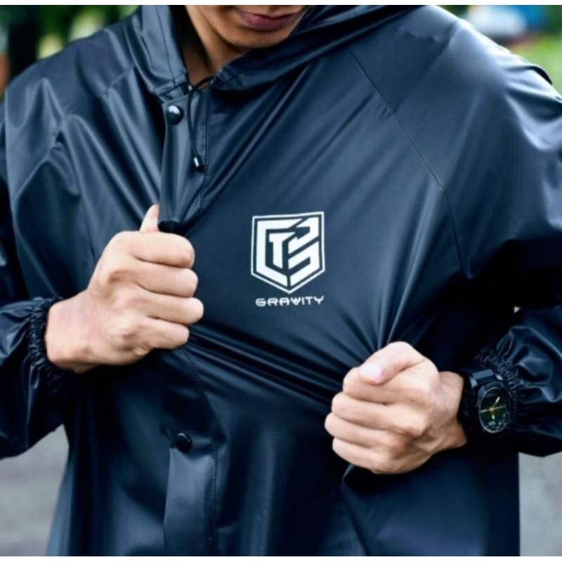 Jual JAS HUJAN RAINCOAT SETELAN ATASAN DAN CELANA PRIA WANITA DEWASA BAHAN ELASTIS ANTI REMBES ...