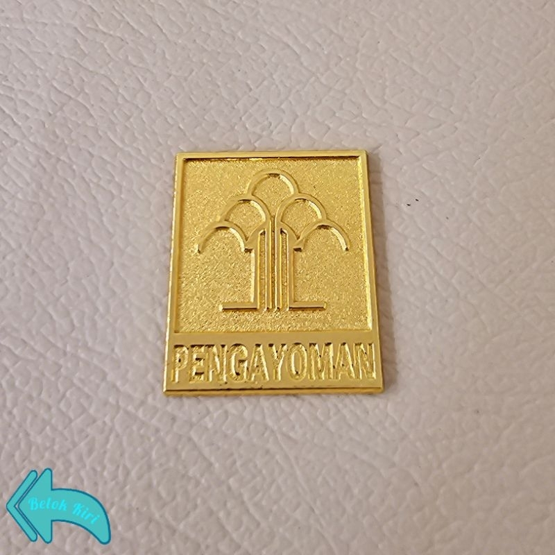Jual Pin Pengayoman Magnet Bahan Logam Tebal Plus Box Pin Kemenkumham ...