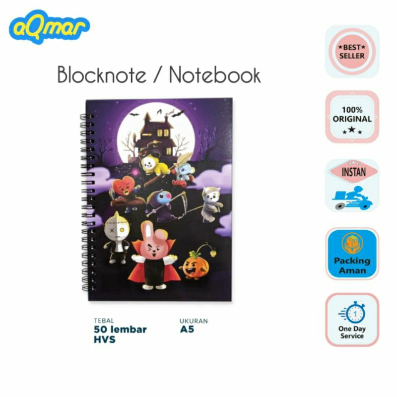 Jual Blocknote / Notebook / BTS Hallowen A5 | Shopee Indonesia