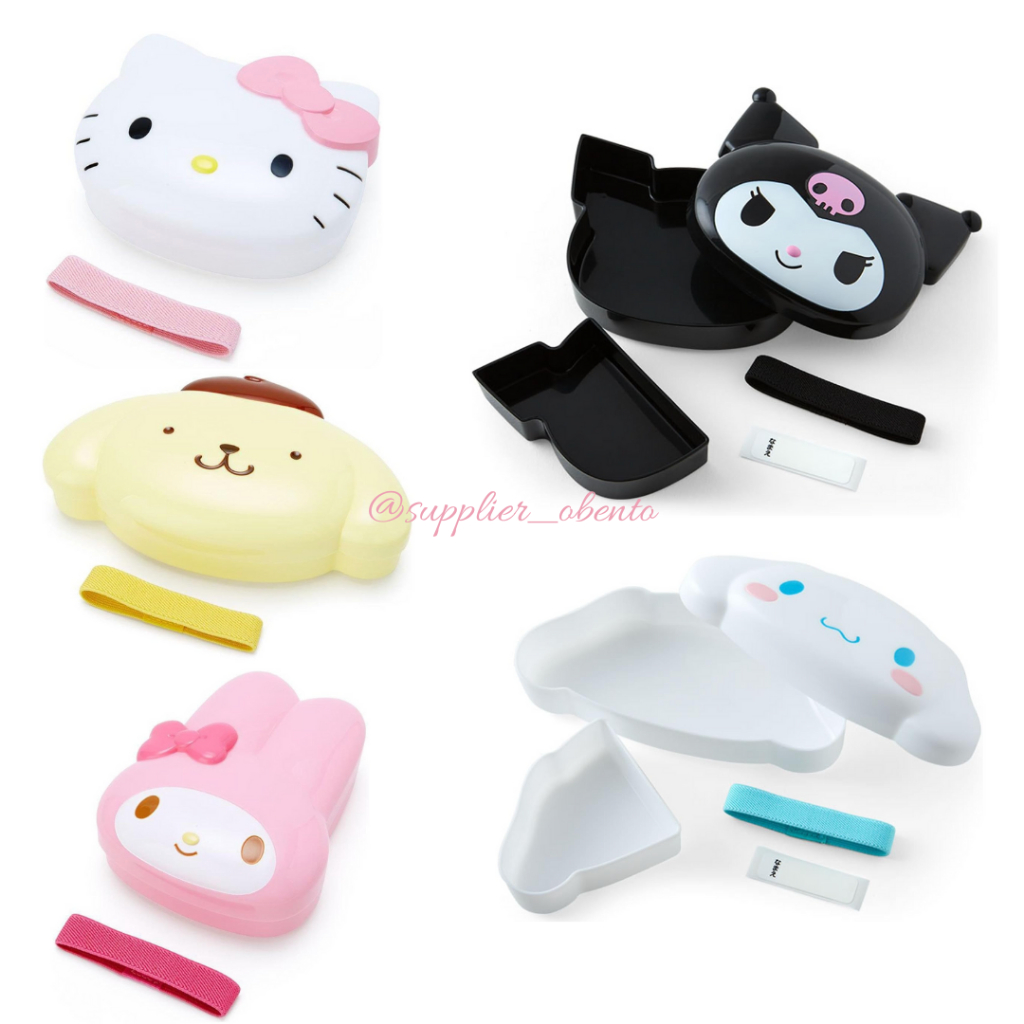 Jual [Sanrio] Kuromi Lunch Box Pompompurin Die-cut Lunch Box Cinnamorol ...