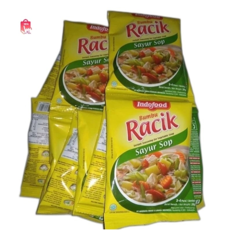 Jual Indofood Bumbu Racik Sayur Sop (1 renceng/10 sachet) | Shopee ...