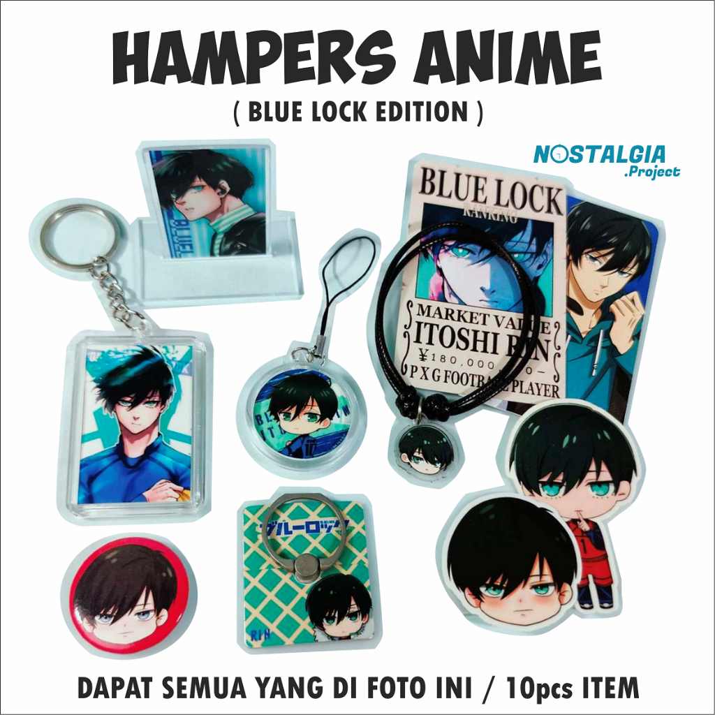 Jual Hampers Aesthetic Anime Blue Lock - Kado Ultah Nagi Rin - Gift ...