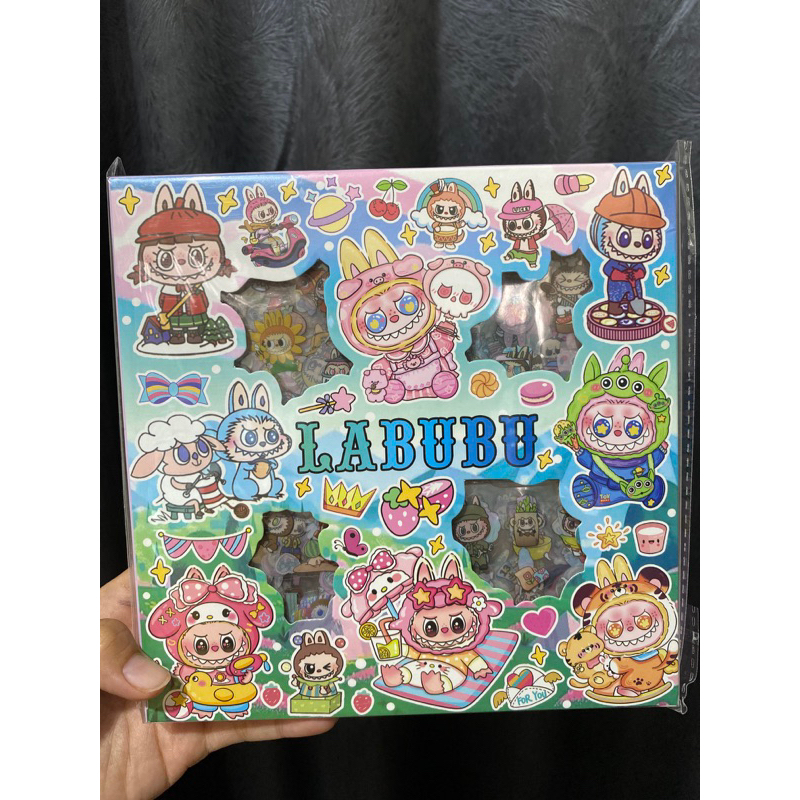 Jual Stiker labubu 100 lembar sticker box motif kartun viral mainan ...