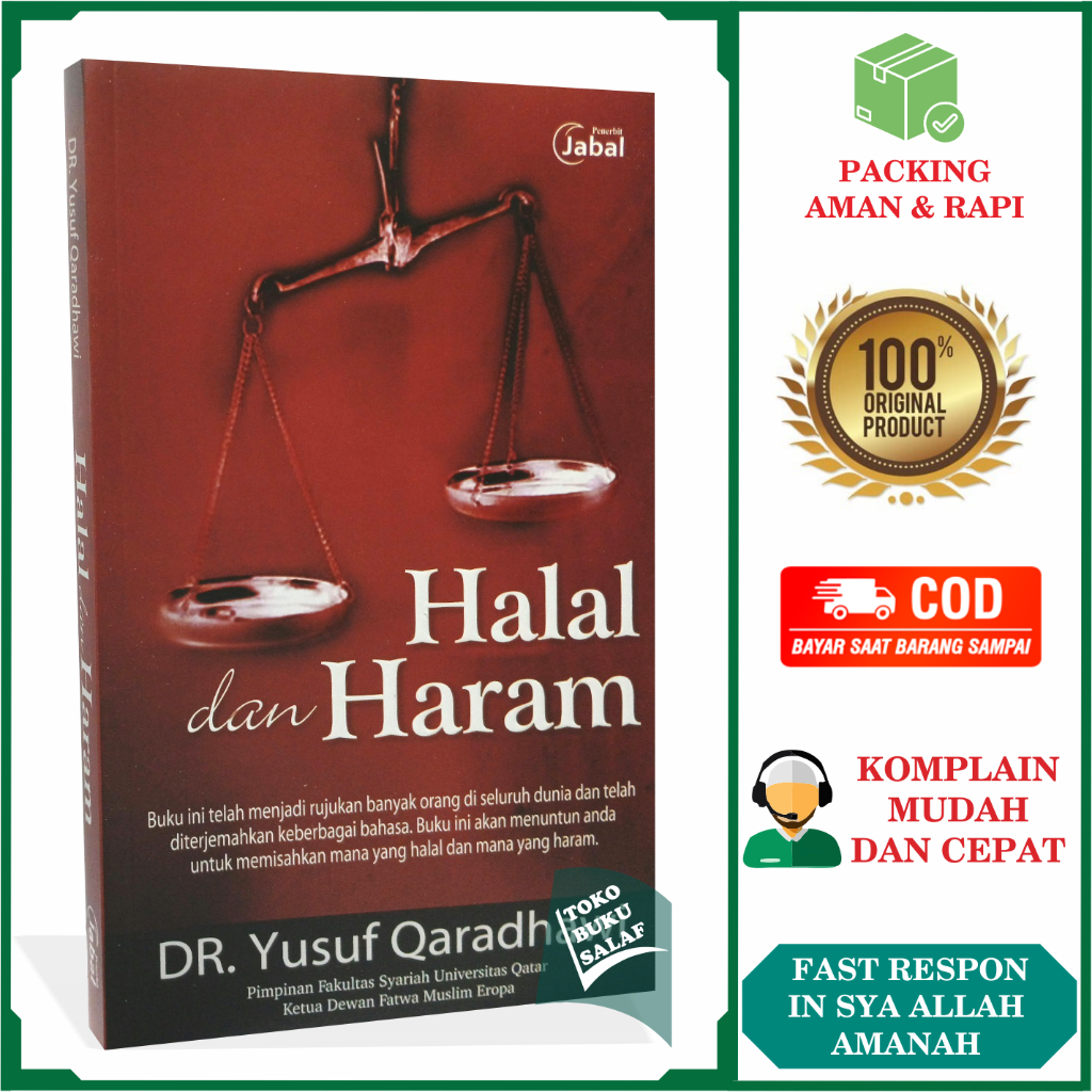 Jual Halal dan Haram dalam Islam Karya Dr Yusuf Qaradhawi Penerbit Jabal | Shopee Indonesia