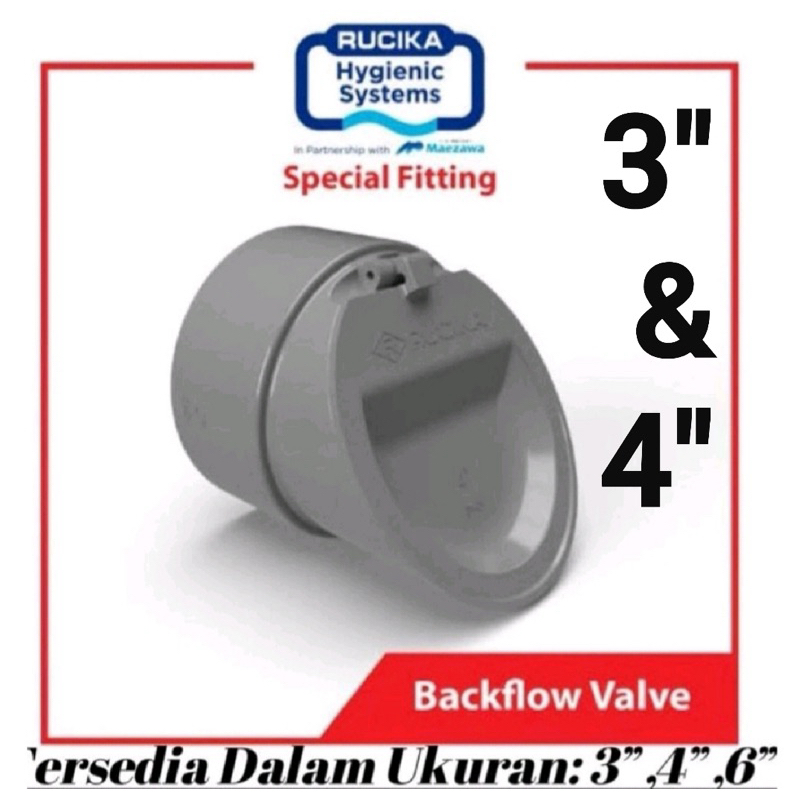 Jual Backflow Valve 3" 4" RUCIKA Tutup Pipa Pembuangan Got Anti Hewan ...