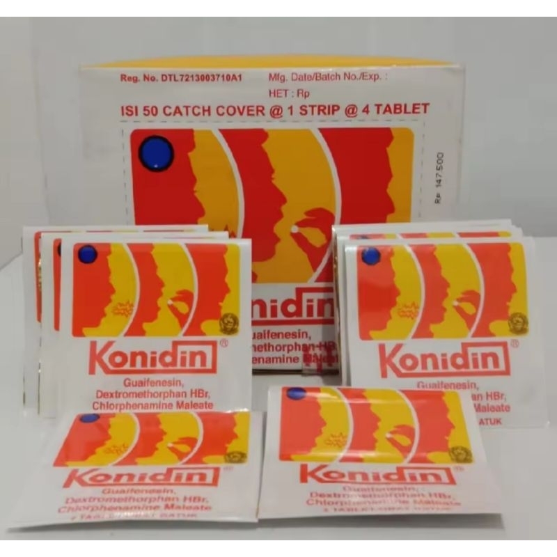 Jual KONIDIN Tablet Obat Batuk (beli 5 atau beli 1 box isi 50 strip ...