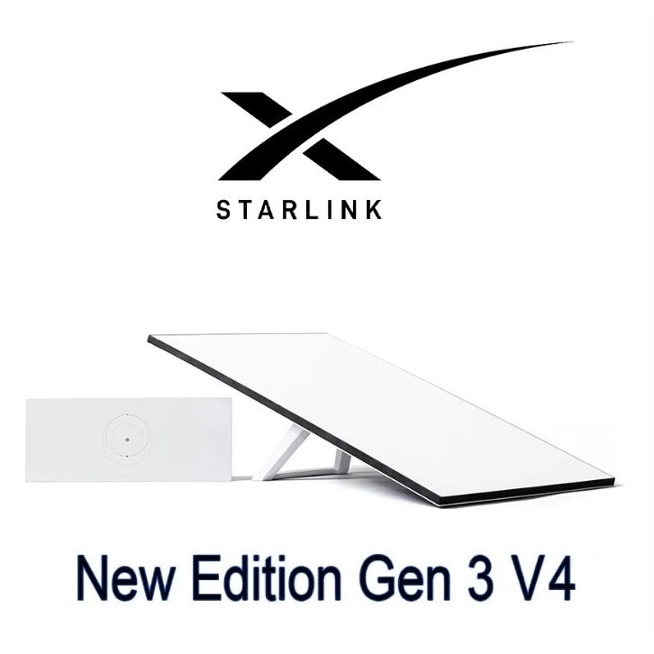 Jual Starlink Gen 3 V4 Standard Internet Satellite Kit Flat Antenna G3 V 4 & Wi-Fi 6 Router Wifi ...