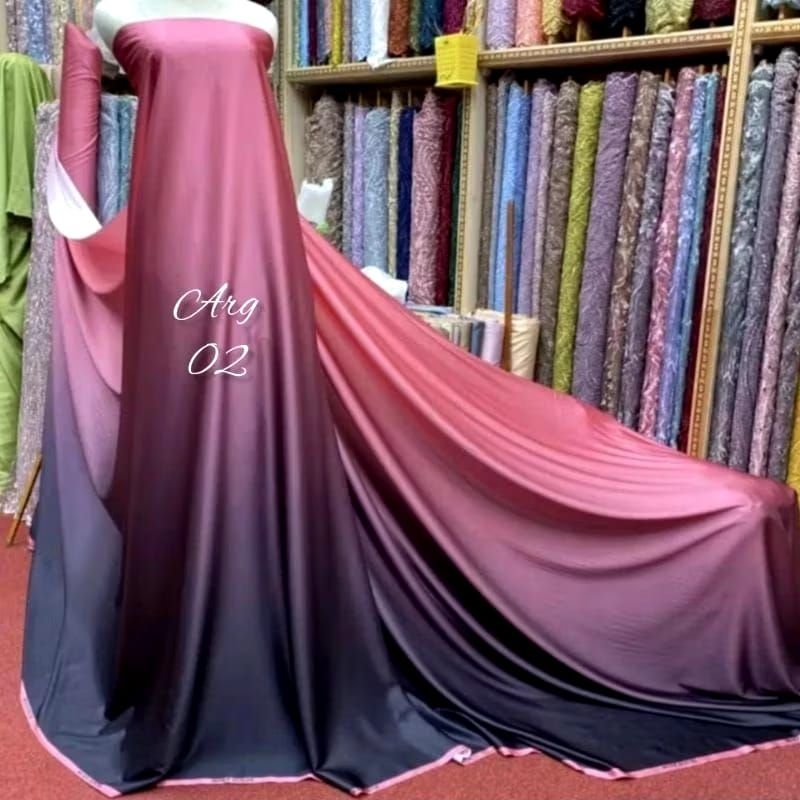 Jual Bahan/kain Armani silk gradasi | Shopee Indonesia