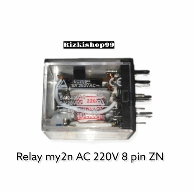 Jual RELAY my2n AC 220v 8 pin Merk ZN | Shopee Indonesia