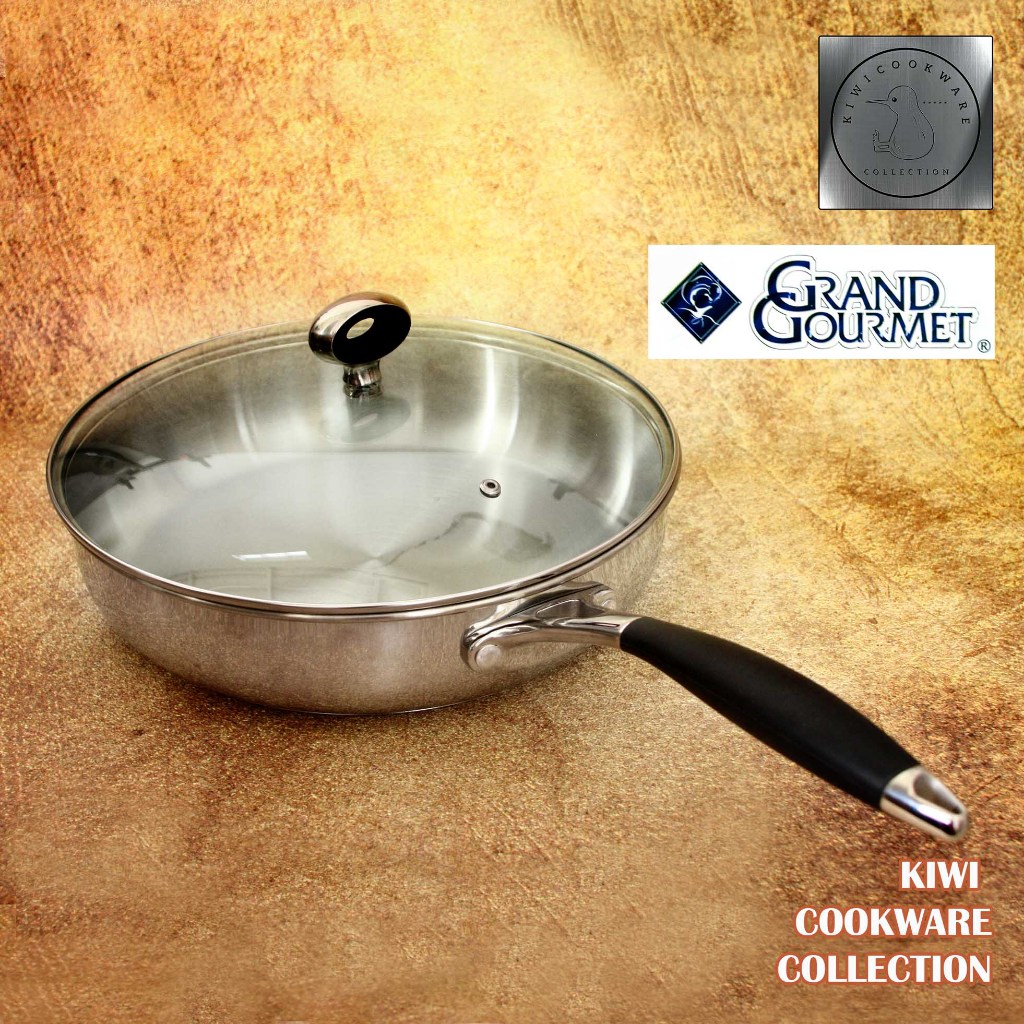 Jual Fry Pan 30cm Wajan Penggorengan Frypan Stainless Steel Premium Ekspor Brand Grand Gourmet ...