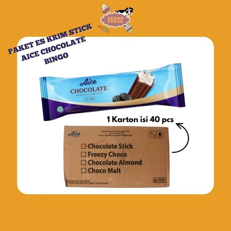 Jual Paket Es Krim Stick Aice Chocolate Bingo | Shopee Indonesia