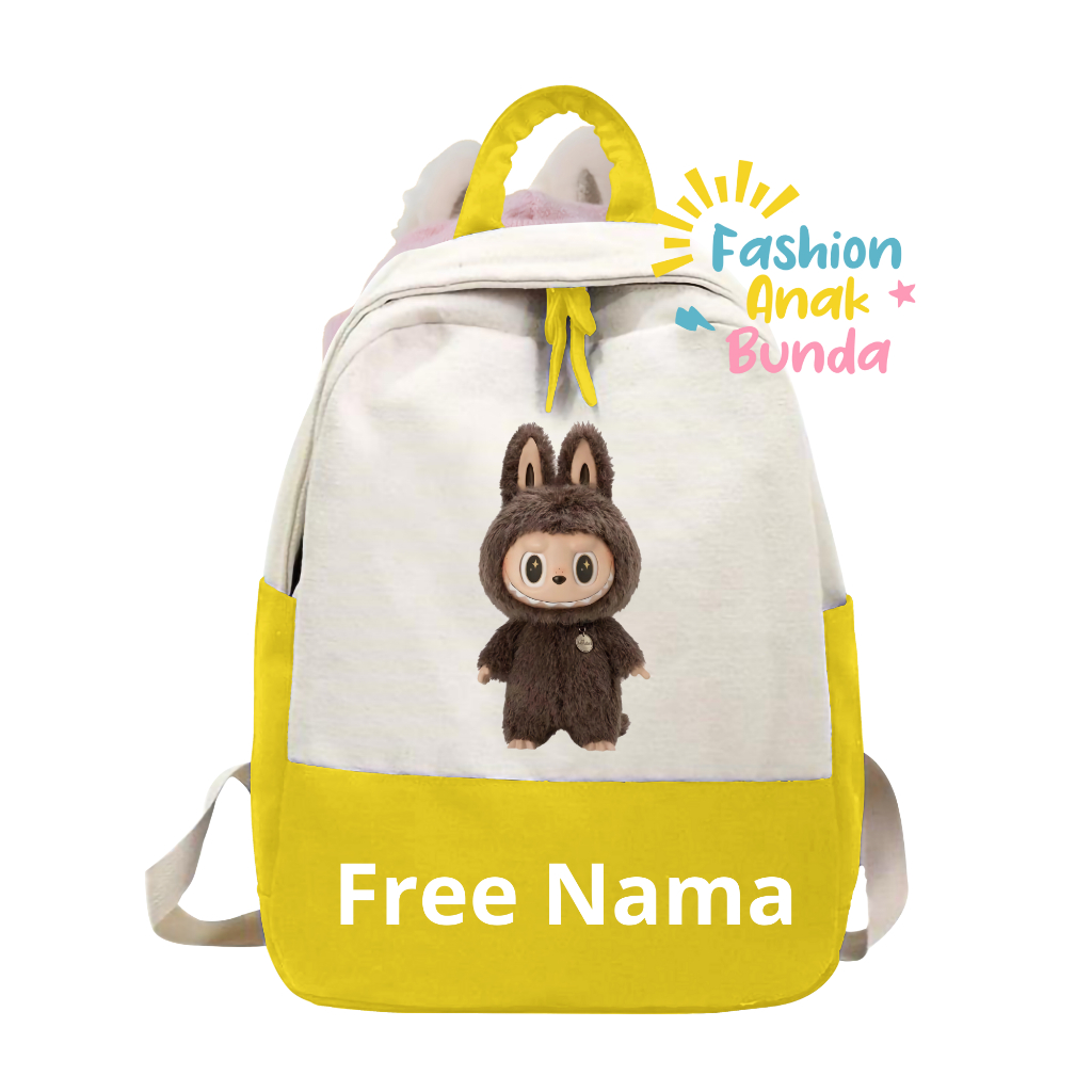 Jual Backpack Tas Ransel anak Sekolah TK SD Labubu Free Nama | Shopee Indonesia