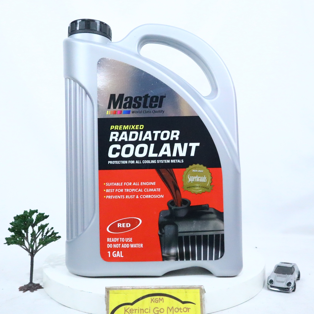 Jual Master Air Radiator Coolant Merah 4 Liter Cairan Pendingin Mobil ...