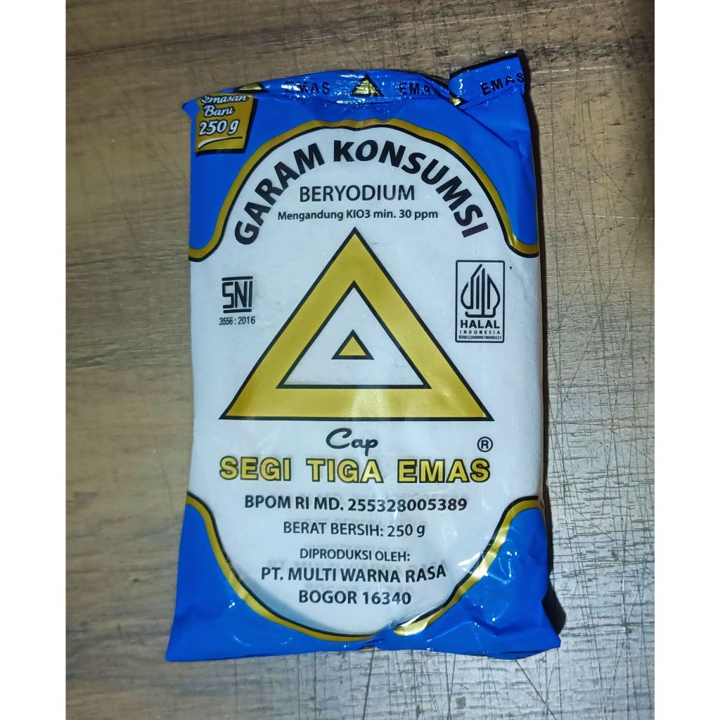 Jual Garam Masak Cap Segitiga Emas 250gr | Shopee Indonesia