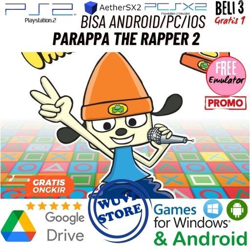Jual PS 2 PaRappa The Rapper 2 | Bisa di PC / Android / IOS Plus ...