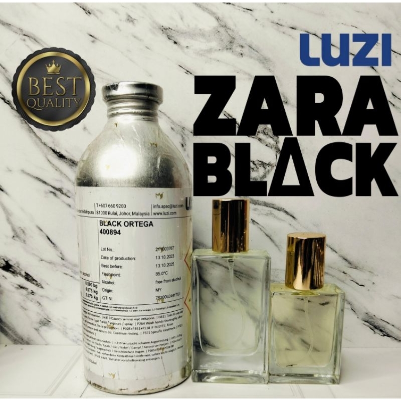 Jual Parfum refill super premium aroma ZARA BLACK AMBER produk luzi ...