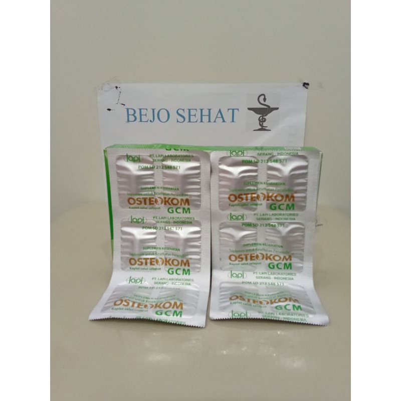 Jual Osteokom GCM box 30 tablet / strip 6 tablet | Shopee Indonesia