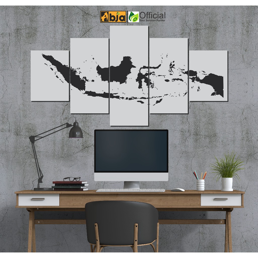 Jual hiasan pajangan dinding peta map indonesia ready custom size ...