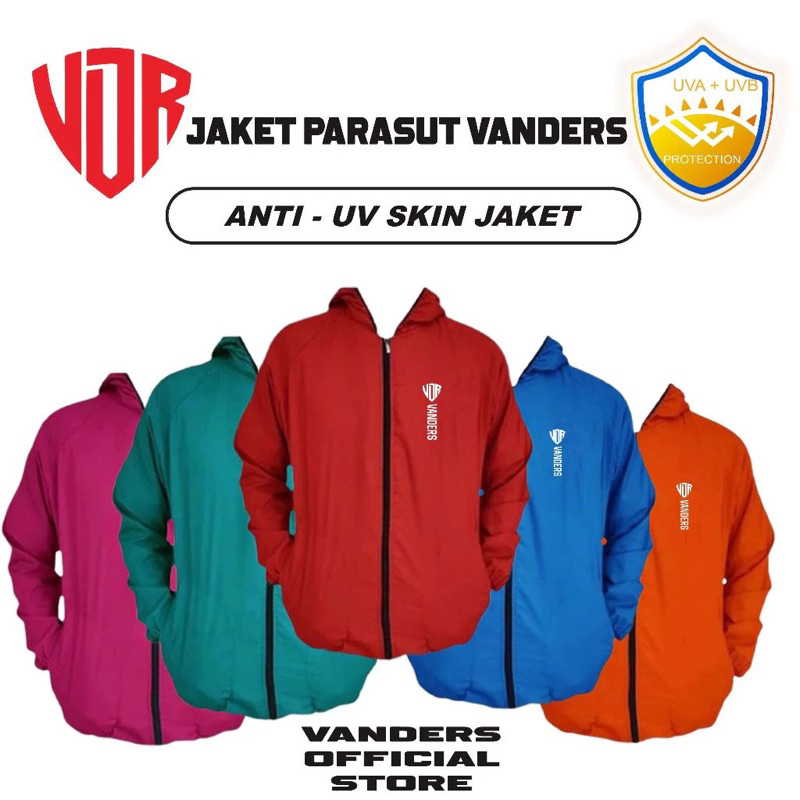 Jual Jaket Parasut Waterproof Vanders Jaket Sauna Jogging Running ...