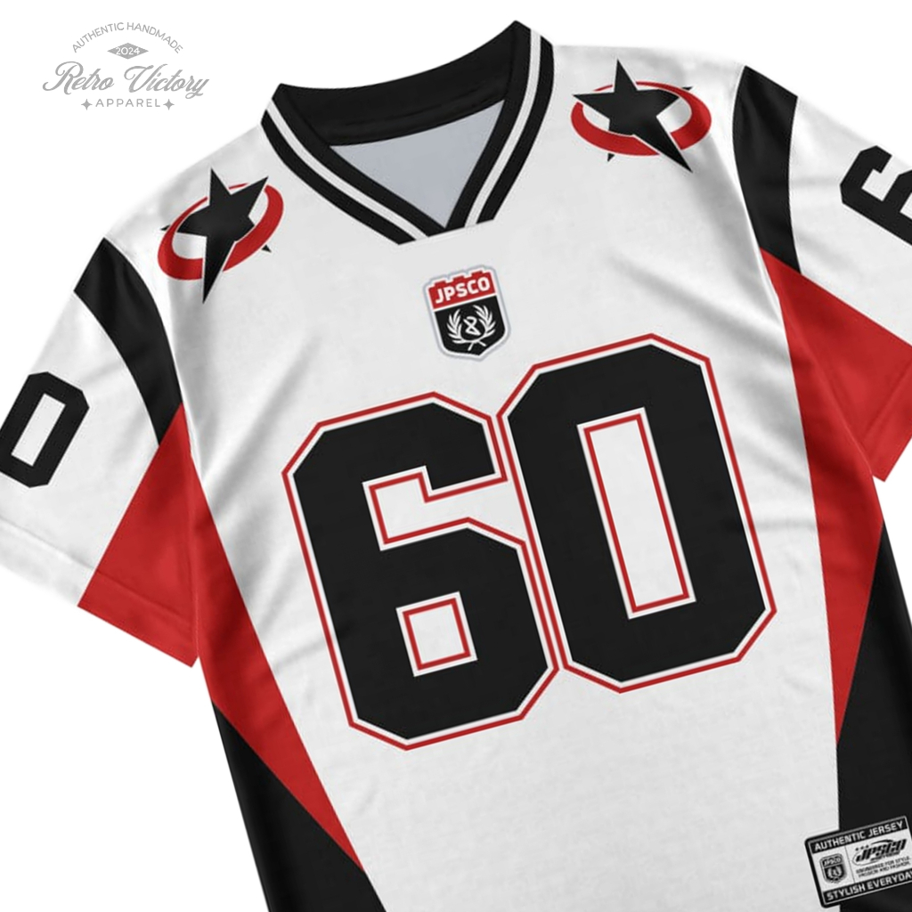 Jual Jersey Streetwear Red White 60 Casual Retro Vintage / Korea ...