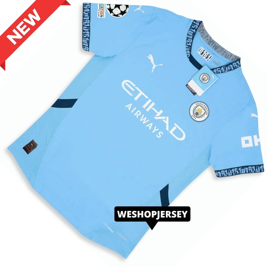 Jual Player Issue Jersey Manchester City Biru 2024 2025 Baju Bola Home ...