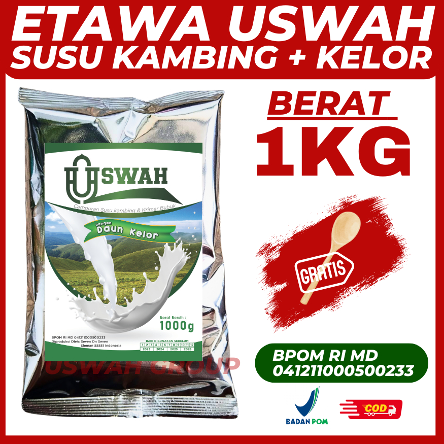 Jual Susu Etawa Kambing Bubuk USWAH 1KG BPOM | Shopee Indonesia