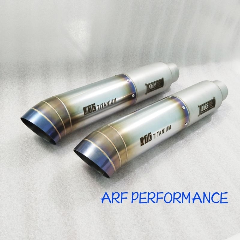 Jual MUFFLER TAILPIPE 3,5 inch JTC TITANIUM ( replika ) original ARF PERFORMANCE | Shopee Indonesia