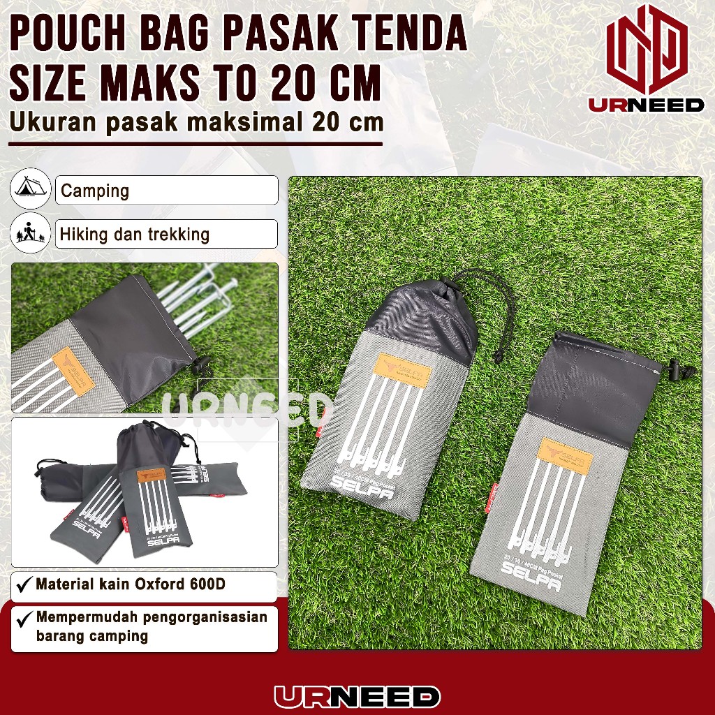 Jual Pouch Bag Pasak Tenda Size Maks To 20 Cm | Shopee Indonesia