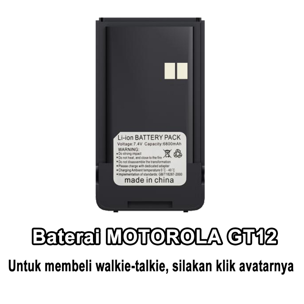 Jual Motorola GT12 plus Baterai 6800mAh 7.4V adaptasi aksesoris baterai ...