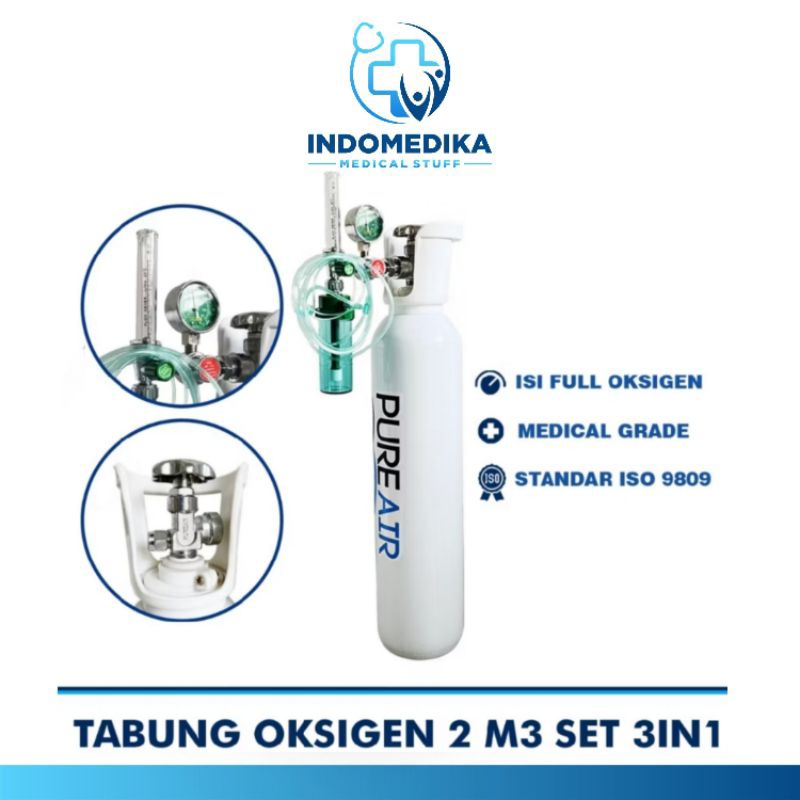 Jual Tabung Oksigen 2m3+Regulator | Shopee Indonesia