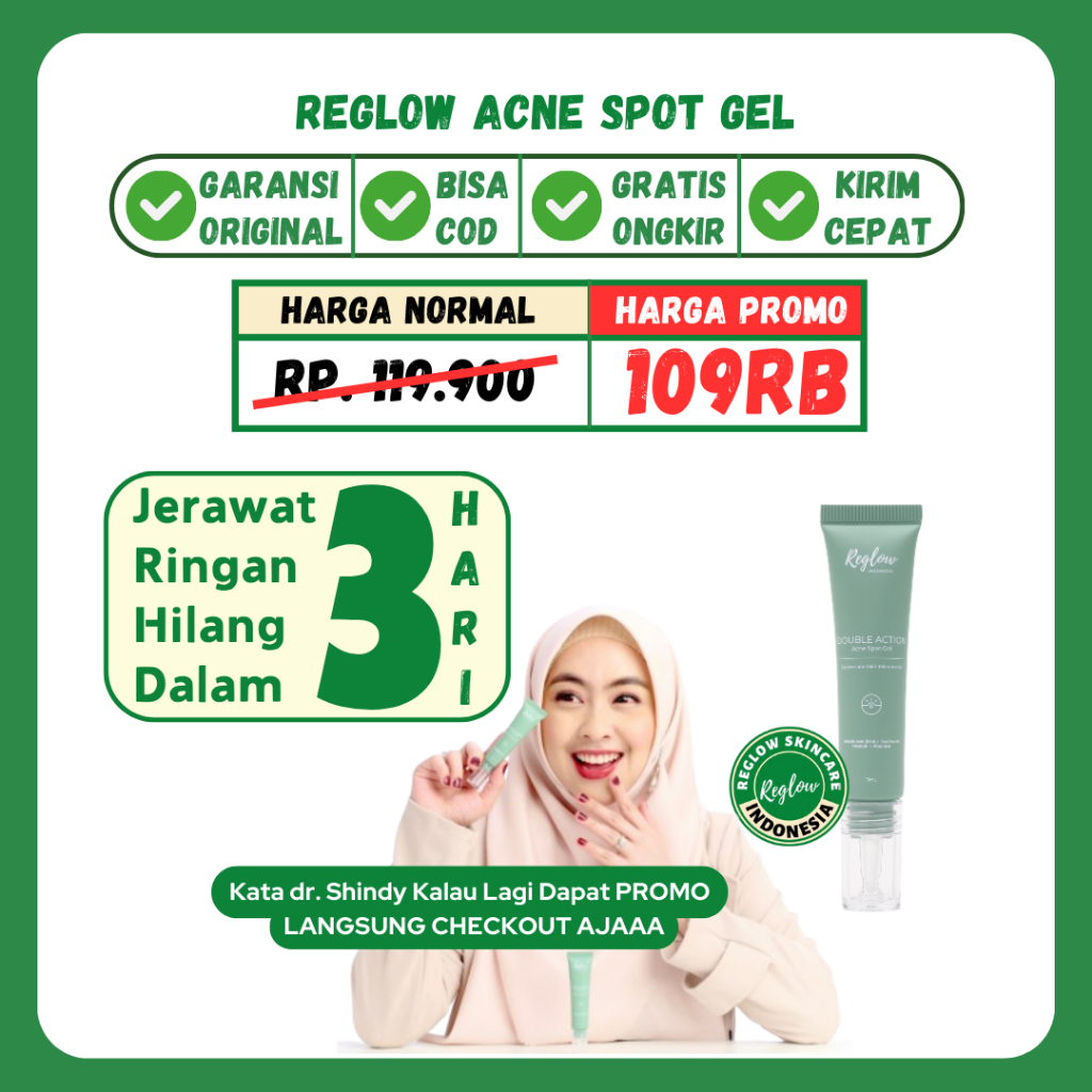 Jual Reglow Double Action Acne Spot Gel Obat Totol Penghilang Bekas ...