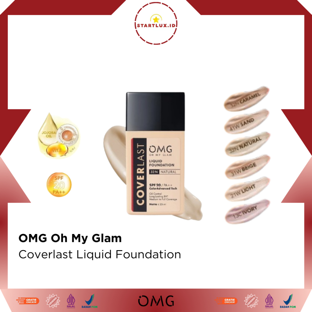 Jual STARTLUX OMG LIQUID FOUNDATION Alas Bedak | Oh My Glam Alas Beda ...